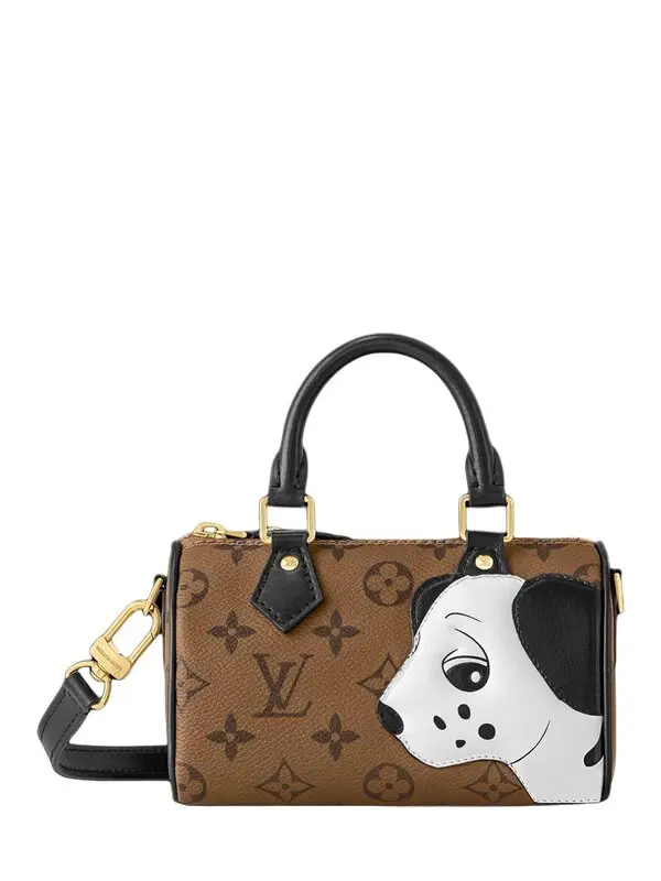 LOUIS VUITTON Nano Speedy Monogram Reverse Canvas Bag - Brown
