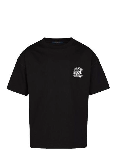 LOUIS VUITTON Non-shoes Smoke Print Crew Neck For - Black