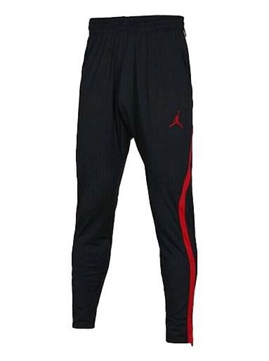 JORDAN 23 Alpha Dri-fit Training Slim Fit Sports Pants/trousers/joggers Black Red - Blackred