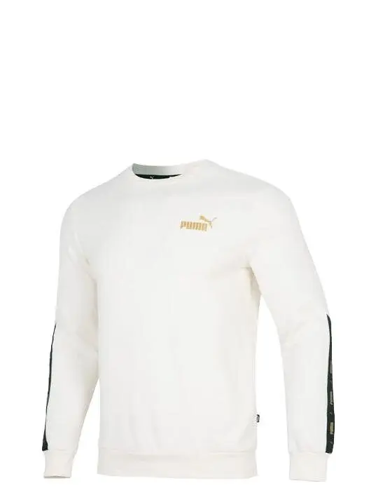 PUMA Ess Metallic Logo Sweatshirt - White