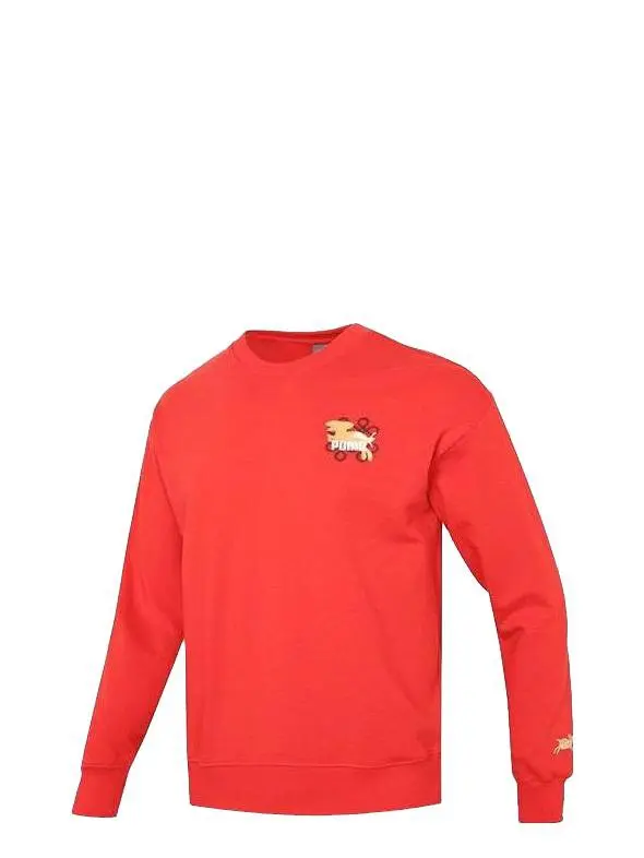PUMA Graphic Logo Sweatshirt - Red
