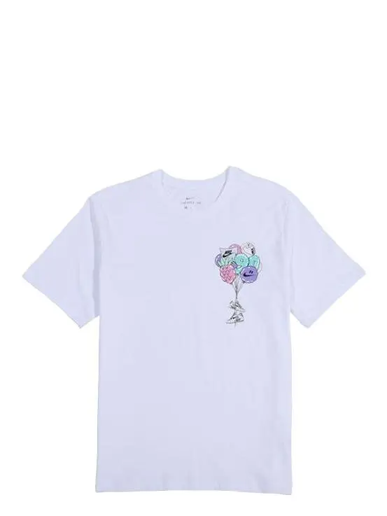 Nike Short Sleeve Round Collar T-shirt - White