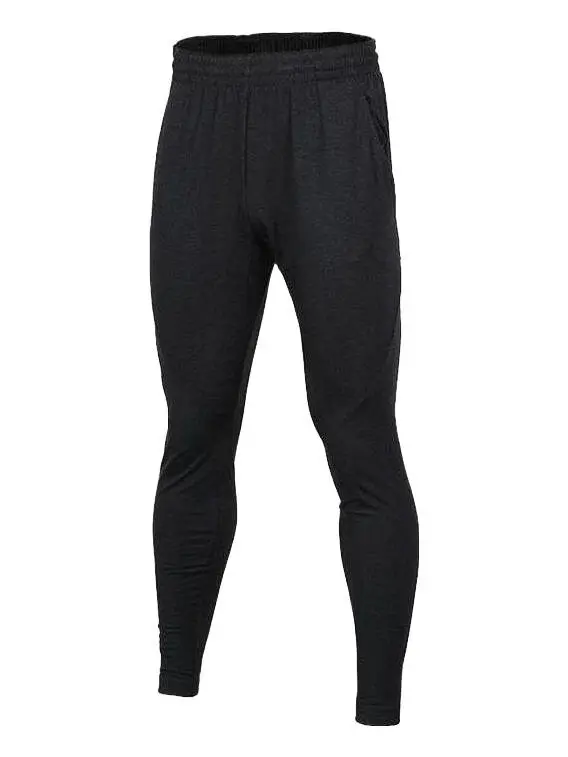 JORDAN Solid Color Elastic Waistband Slim Fit Sports Pants/trousers/joggers Black - Default Color