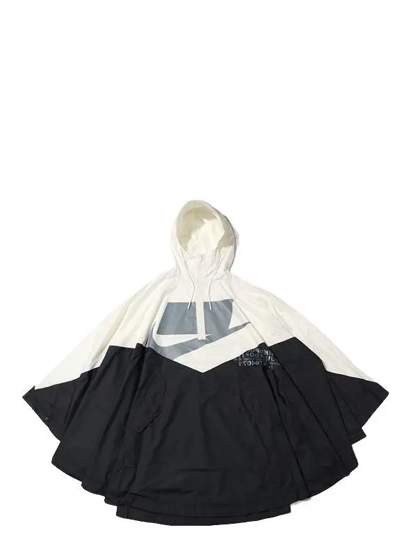 Nike Shield Sportswear Windrunner Poncho Jacket - White/black