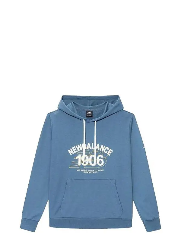 NEW BALANCE Alphabet Printing Hoodie - Blue
