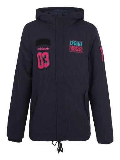 Adidas Originals Quilted Down Jacket - Navy