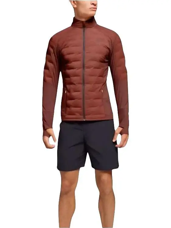 On Climate Running Jacket - Auburn/ruby