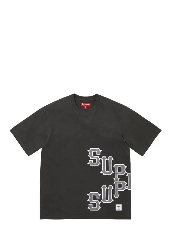 Supreme Ss26 Cracked Spellout S/s T-shirt - Black