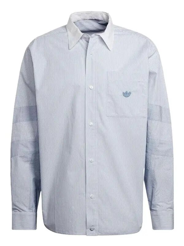 Adidas Originals Casual Sports Long Sleeves Shirt Sky Blue - Default Color