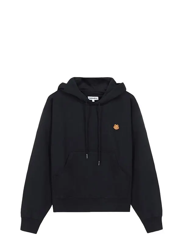Kenzo Embroidered Tiger Head Hoodie - Black