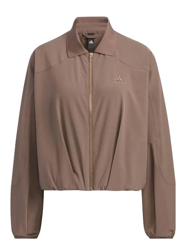 Adidas Future Of Tech Zip-up Shirt Jacket - Brown