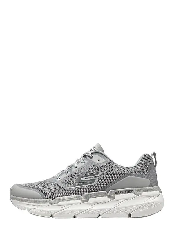 Sketchers Max Cushioning Lace-up Sneakers - Grey/white