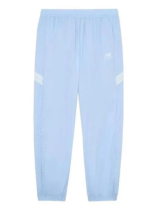 NEW BALANCE Logo Striped Joggers - Sky Blue/white