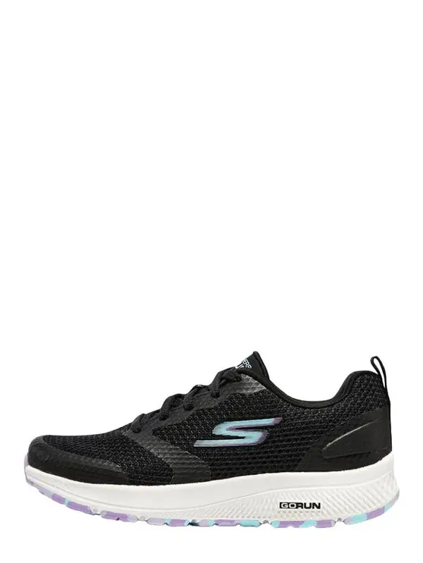 Sketchers Go Run Consistent Athletic Shoes - Black/lavender