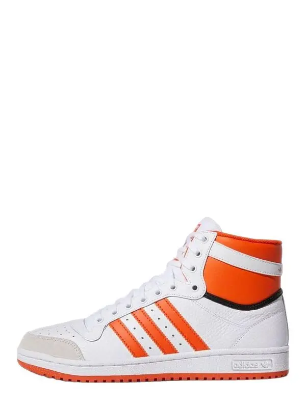 Adidas Top Ten High Sneakers - White/orange