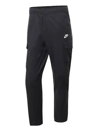 Nike Casual Solid Color Black Sports Pants/trousers/joggers - Default Color
