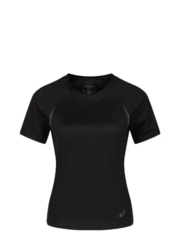 Asics Lite-show Short Sleeved Running Top Asia Sizing 'performance - Black