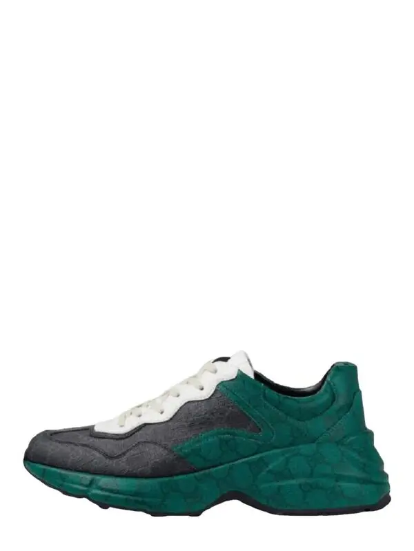 Gucci Rhyton Gg Supreme Sneakers - Green/black/white