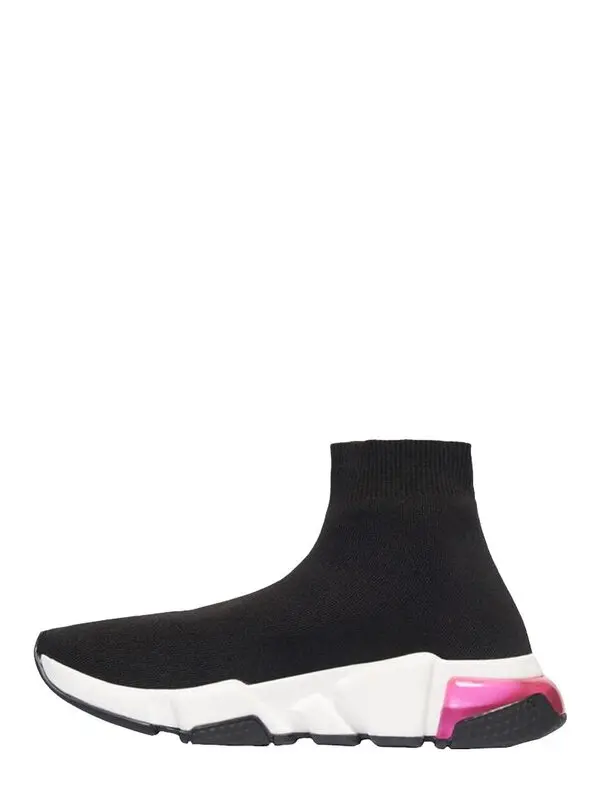Balenciaga Speed Trainer Sneakers - Black/pink