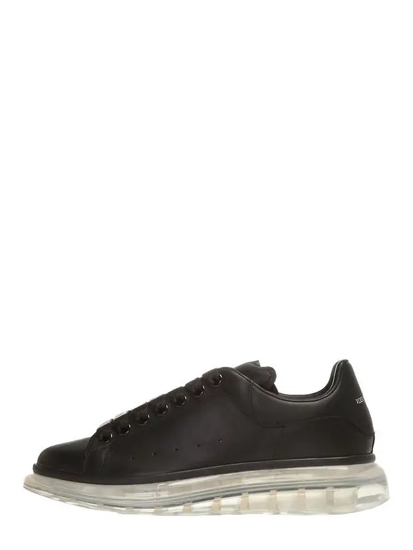 Alexander McQueen Oversized Sneaker With Clear Sole - Black/clear