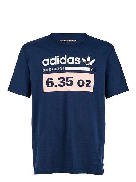 Adidas Originals Kaval Grp Tee Logo Printing Short Sleeve - Blue