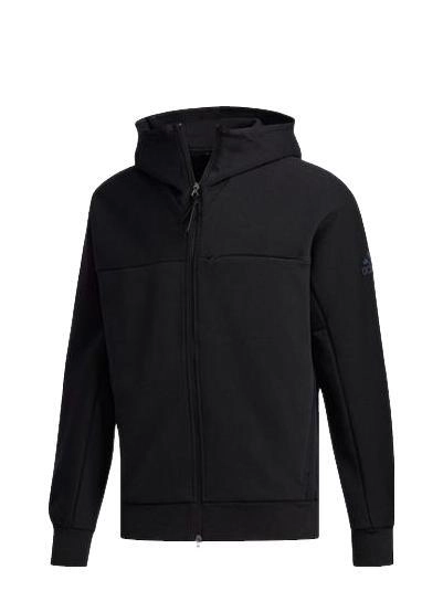 Adidas Hooded Zip-up Jacket - Black
