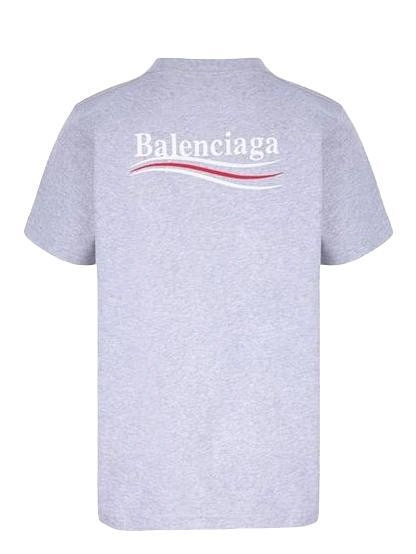 Balenciaga Political Campaign T-shirt Large Fit - Grey
