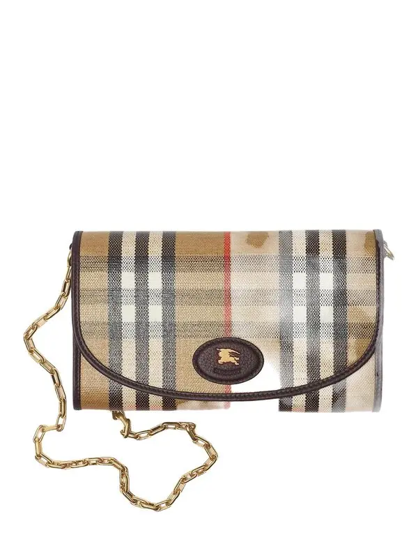 Burberry Highlands Chain Wallet - Sand
