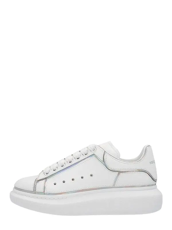 Alexander McQueen Oversized Sneaker - White/silver Holo
