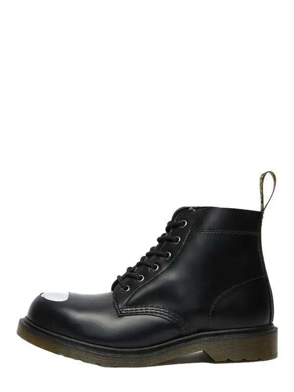 Dr. Martens 101 Exposed Steel Toe Leather Ankle Boots - Black