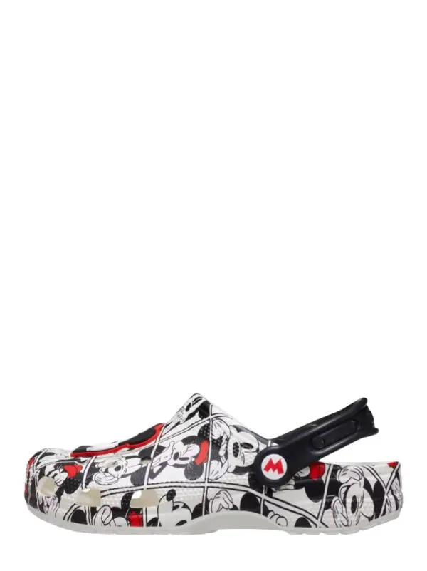 CROCS Classic Clogs "mickey And Minnie" Graphic Print Slip-on - Multi-color