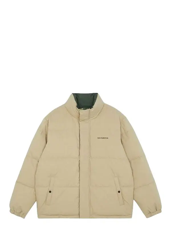 NEW BALANCE Down Jacket - Beige/grey
