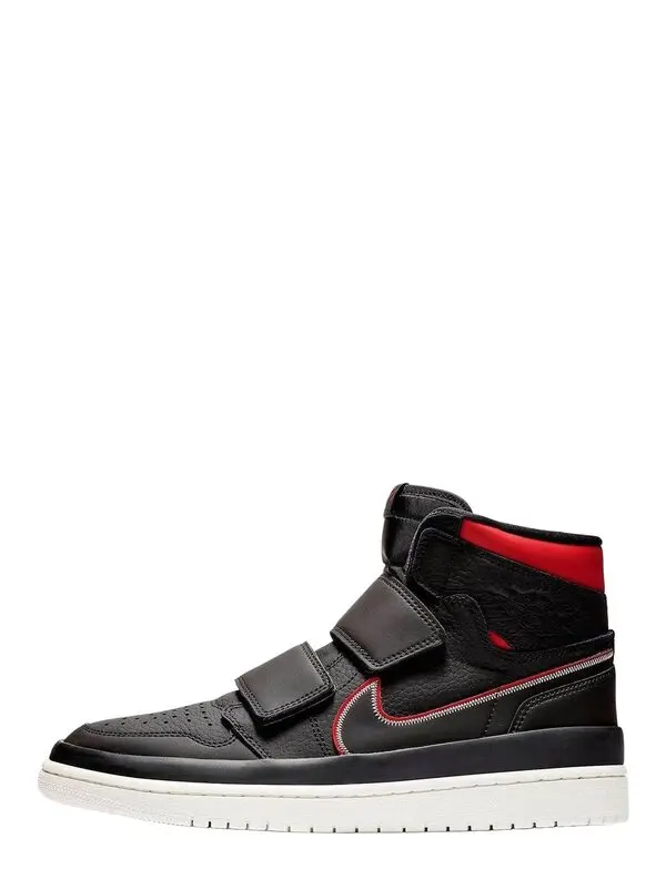JORDAN 1 Retro High Double Strap Sneakers - Black/gym Red-sail