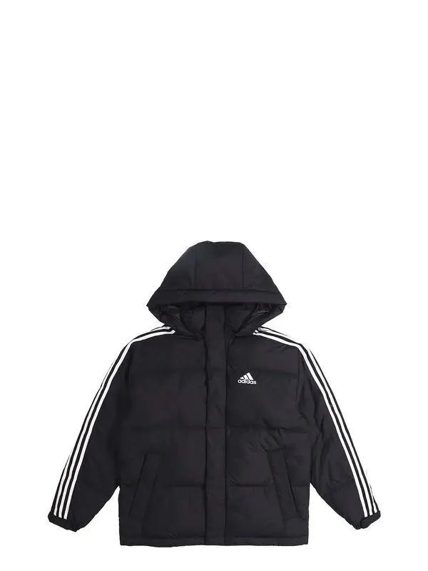 Adidas 3-stripes Padded Hooded Down Jacket - Black