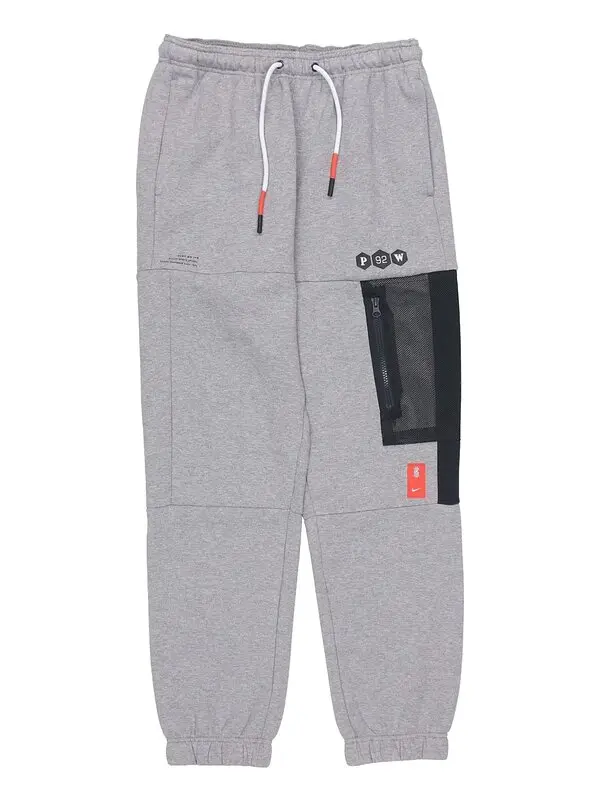 Nike Solid Color Casual Fleece Lined Sports Long Pants Gray - Grey