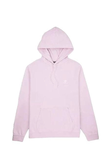 CONVERSE Standard-fit Pullover Hoodie With Embroidered Star Chevron - Pink