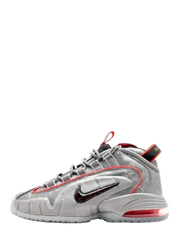 Nike Max Penny Db 'doernbecher' High Top Sneakers - Silver/dark Red