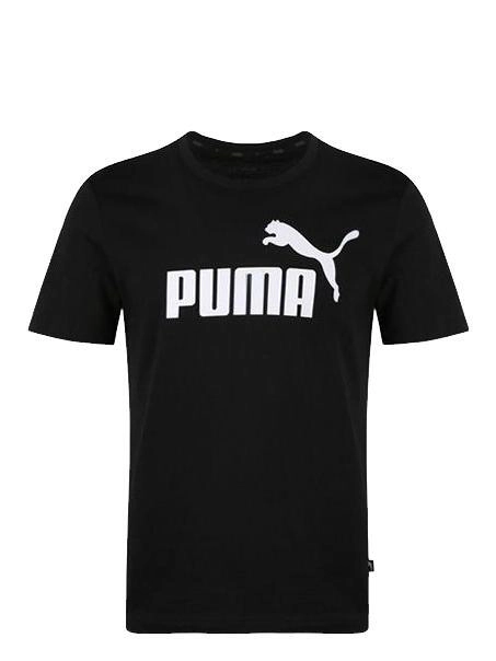 PUMA Athleisure Casual Sports Round Neck Short Sleeve - Black