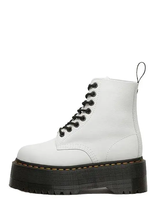 Dr. Martens 1460 Pascal Pisa Platform Boots - White/black