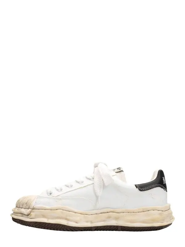 Mihara Yasuhiro Blakey Og Sole Film Attached Canvas Low Top Sneakers - White
