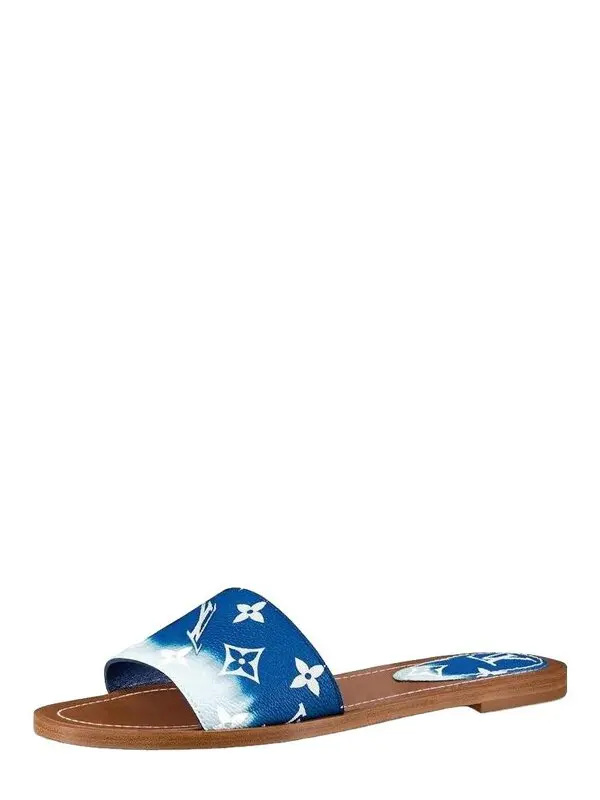 LOUIS VUITTON Lock It Slides - Blue/white