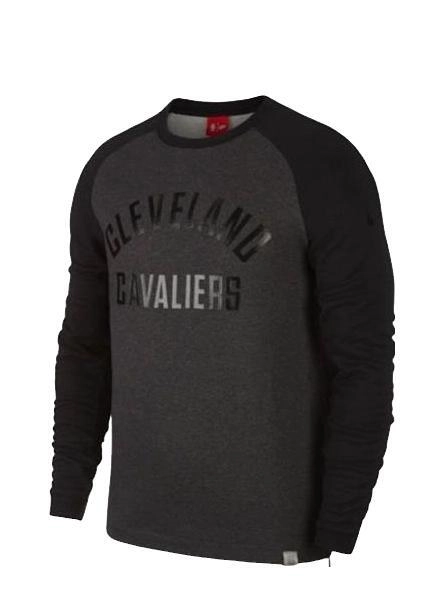 Nike Cleveland Cavaliers Long Sleeve Crewneck Shirt - Black