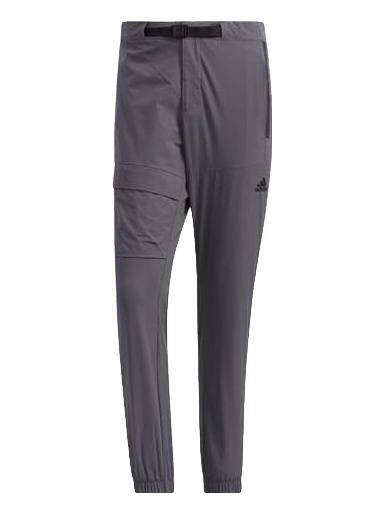 Adidas Belted Cargo Jogger Pants - Light Gray