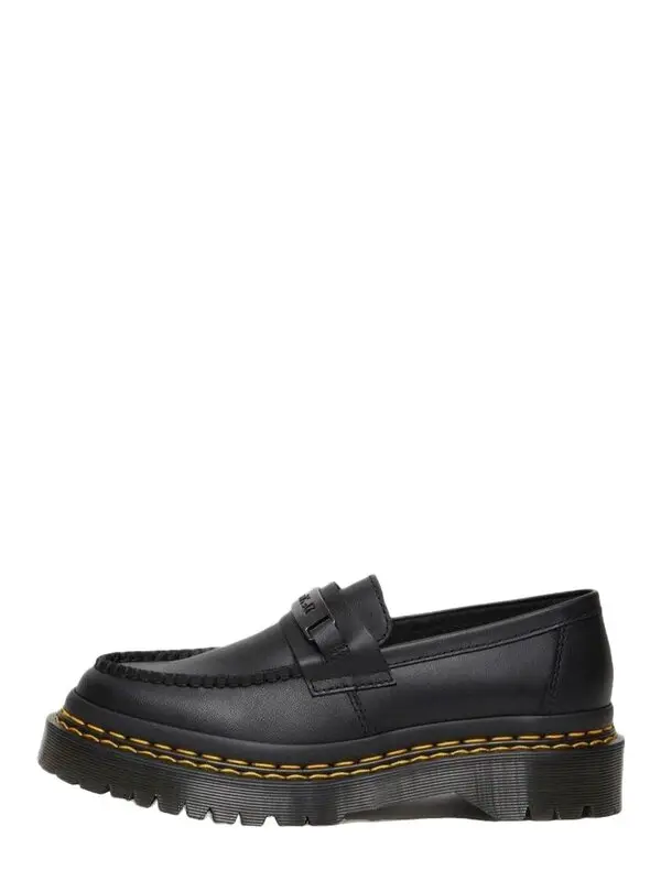 Dr. Martens Penton Bex Double Stitch Leather Loafers - Black