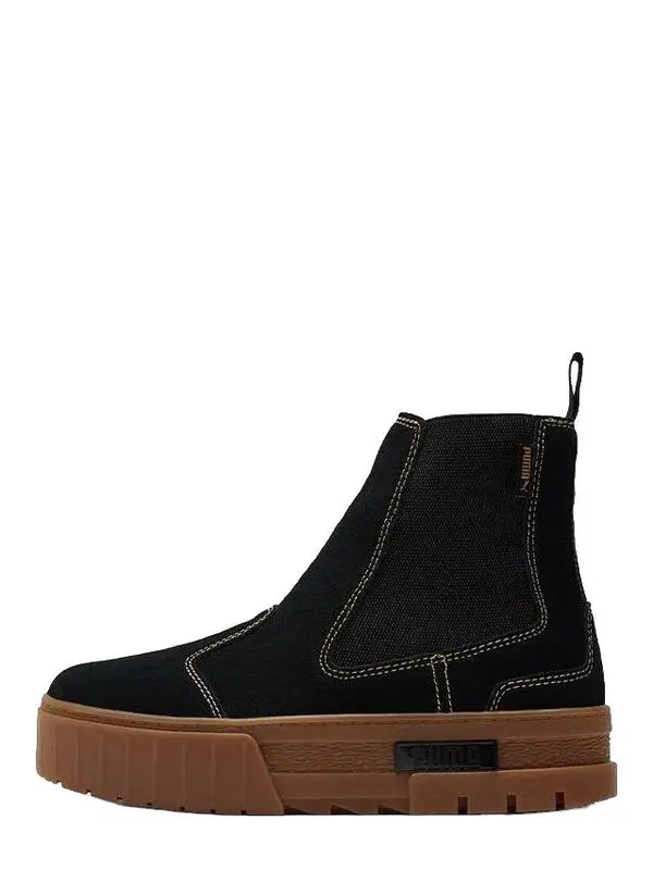 PUMA Mayze Chelsea Suede Boot - Black/brown