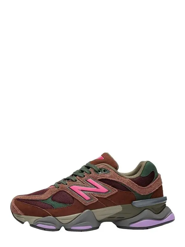 NEW BALANCE 9060 Sneakers - Wine Red/green