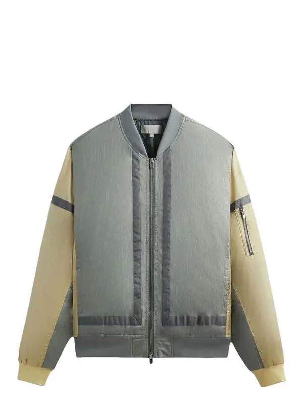 Kith Washed Silas Bomber Jacket - Grey/green