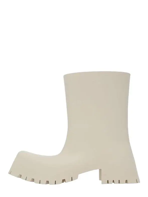 Balenciaga 50mm Trooper Rubber Boots - Beige