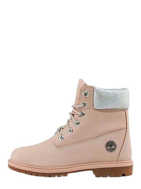 Timberland Heritage Inch Waterproof Nubuck Boots - Pink/silver