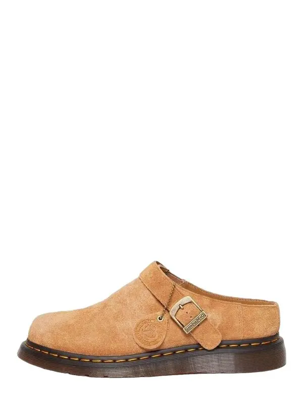 Dr. Martens Isham Desert Oasis Suede Mules - Sand/tan